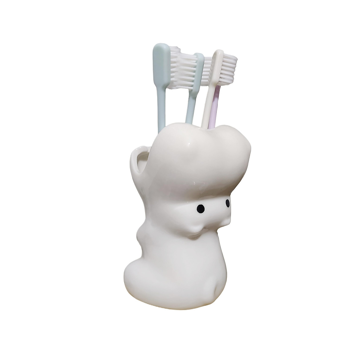 Cuteforyou Cute 5 Inch Tall Cartoon Animal Hippo Shaped Ceramic Succulent Cactus Flower Plant Pot Planter - Plant Not Included