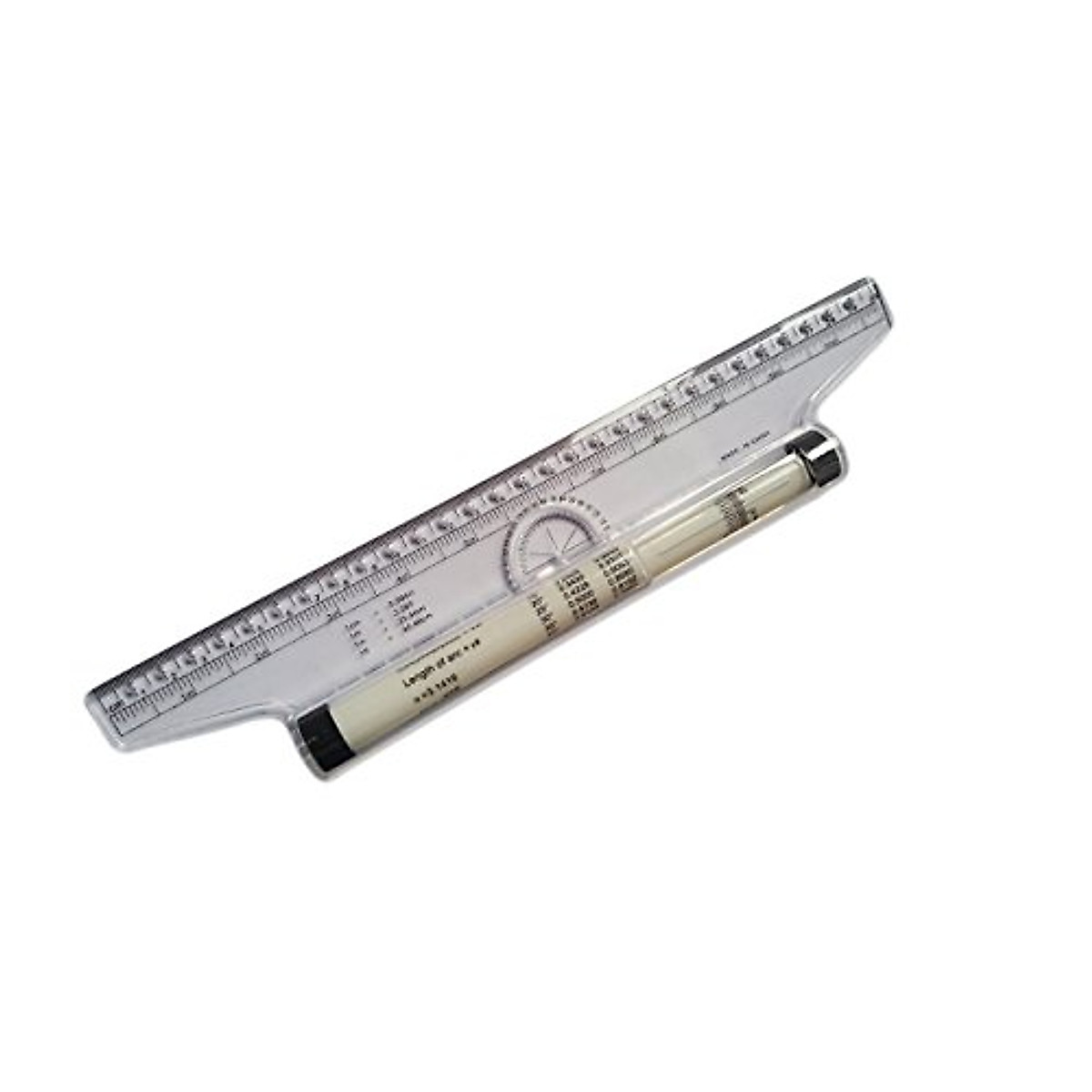 Actopus 12-Inch Plastic Parallel Rolling Ruler 30cm for Architects, Students