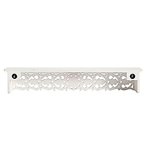 Habitat Decorative Carved 30-in Shelf, White & Off-White