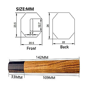 1PC Japanese-style Kitchen Knife Handle Octagonal Handles Safflower Knives Material