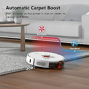 Imou Robot Vacuum and Mop Combo, Slim, 2700Pa Strong Suction, LiDAR Navigation, Obstacle Avoidance, Self-Charging Robotic Vacuum Cleaner, Ideal for Pet Hair, Carpets, Hard Floors, L11