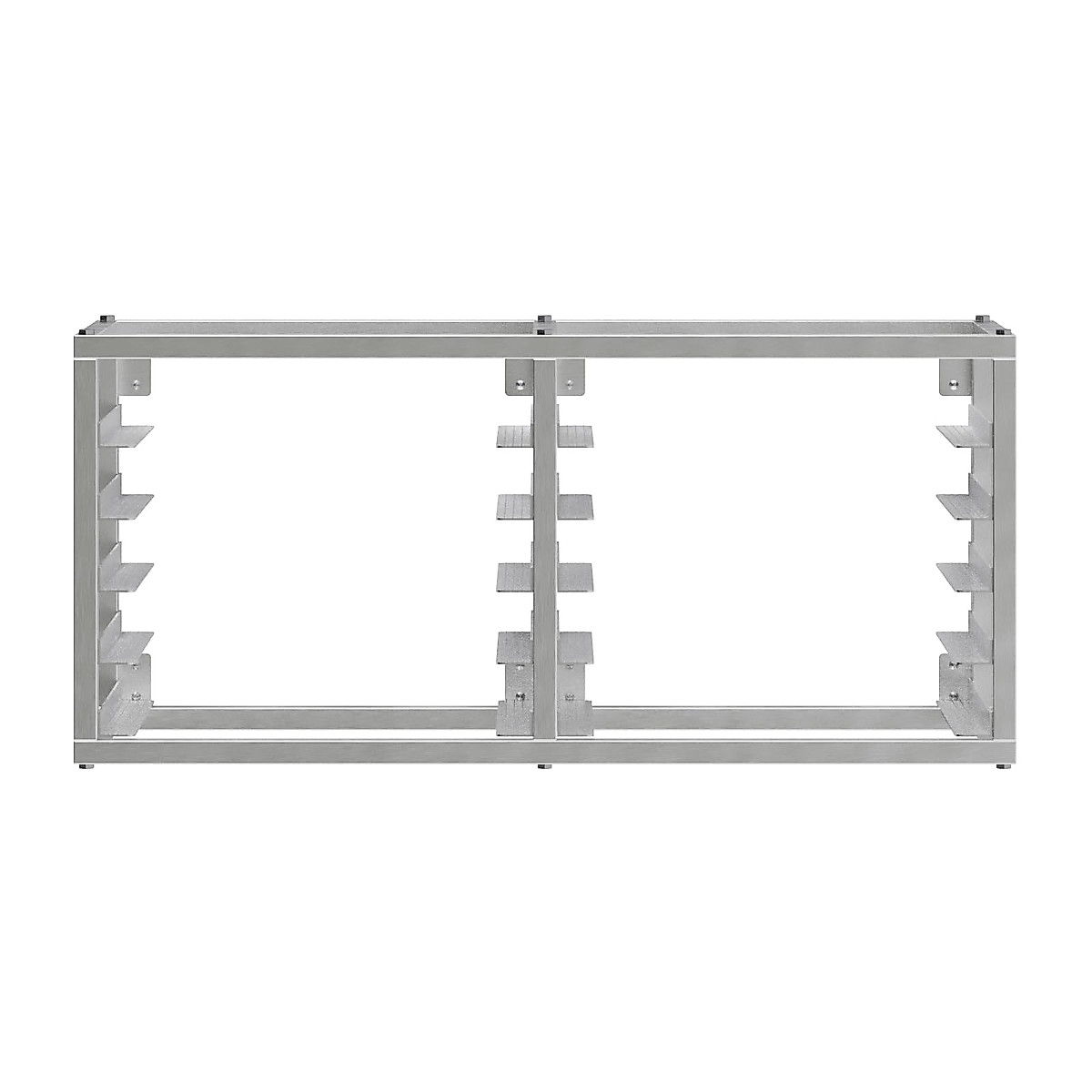 AmGood Wall Mounted Sheet/Bun Pan Rack - 40" x 13" x 18". Fits 10 Half Size Pans. NSF
