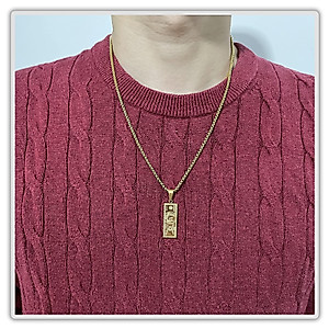 Mgutillart Fashion 18K Gold Plated Money Dollar Pendant Necklace(Gold)