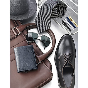 Jstyle 8Pcs Tie Clips for Men, Matte and Shiny Tie Clip Set with Elegant Gift Box, Classic Tie Bar Set for Regular Ties Necktie Wedding Bussiness Anniversary Tie Pin Clips