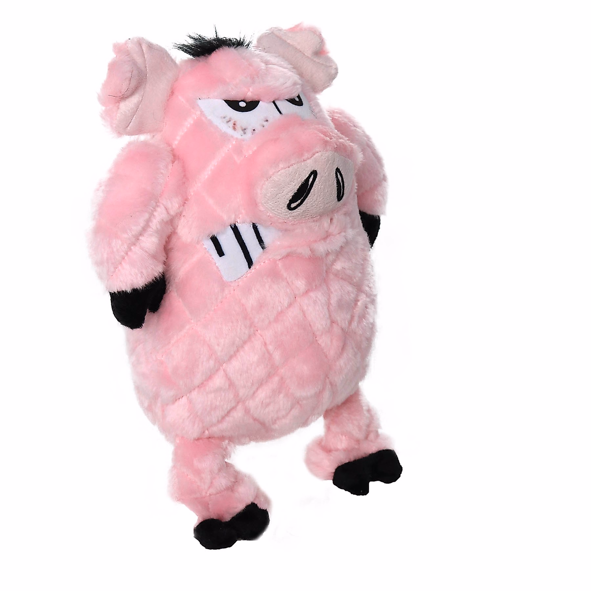 MIGHTY- Angry Animal Pig - Squeaker-Multiple Layers. Made Durable, Strong & Tough. Interactive Play Dog Toy (Tug, Toss & Fetch). Machine Washable & It Floats. (Regular)