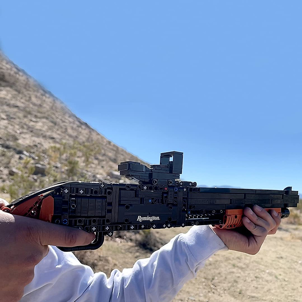 CampCo Remington Shotgun Toy Gun Building Blocks for Gun Lovers, Functioning Bolt Action handle, Trigger & Scope