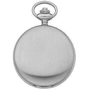 Gotham Men's Railway Classic Stainless Steel Analog Quartz Day/Date Hunter Pocket Watch # GWC14110S