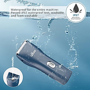 Gooad Cat Clippers for Matted Hair, Quiet Cat Shaver for Long Hair, Cordless Cat Hair Trimmer for Grooming, Cat Paw Trimmer Nail Grinder,Pet Shaver Cat Grooming Kit for Cats Small Dogs Animals(Blue)