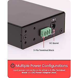 7-Port USB 3.0 Din Rail Mountable Hub Metal Chassis