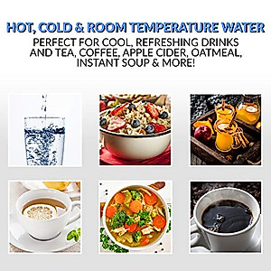 Igloo IWCBL353CRHBKS Stainless Steel Hot, Cold & Room Water Cooler Dispenser, Holds 3 & 5 Gallon Bottles, 3 Temperature Spouts, No Lift Bottom Loading, Child Safety Lock, Black/Stainless