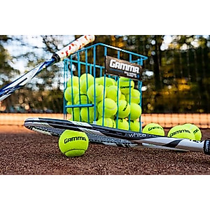 GAMMA Sports Pressureless Tennis-Balls Bucket, Bulk Tennis Balls, Premium Tennis Accessories, Pack of 48