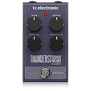 TC Electronic THUNDERSTORM FLANGER Vintage-Style Flanger Pedal with All-Analog Bucket-Brigade Circuit