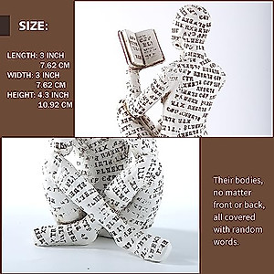 GRAPMKTG Home Decor Pulp Reading Women Thinker Statue Aesthetic Sculpture Room Decor Modern Abstract Decoration on Shelf Table Desk for Living Room Office Bedroom A