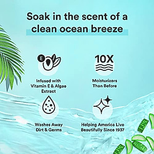 Suave Essentials Gentle Body Wash Ocean Breeze 6 Count With A Fresh Oil Blend Essence Infused With Vitamin E & Algae Extract 18 Oz