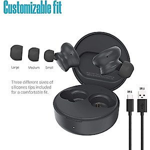 233621 Pearl Wireless Bluetooth 5.0 Sports Earbuds with Mic, 24H Playtime IPX4 Waterproof Earbuds ​Touch Control Headset with Wireless Charging Bass Stereo, Sweatproof for Running,Workout,Gym