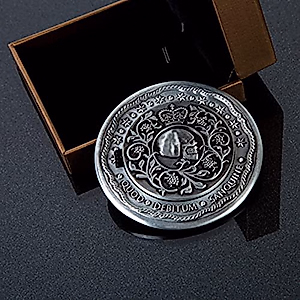 FESTIVALCOS Blood Oath Marker - Coin Replica Vintage Props Grey