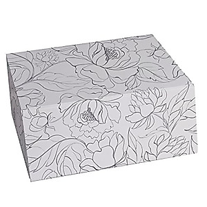 Snap-N-Store Storage Box 3-Piece Set, Small/Medium/Large, Hand Drawn Floral (SNS03327)