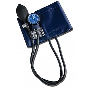 Labtron Labstar Latex-Free Sphygmomanometer - Manual Blood Pressure Monitor with Adult Cuff - Blue, 200