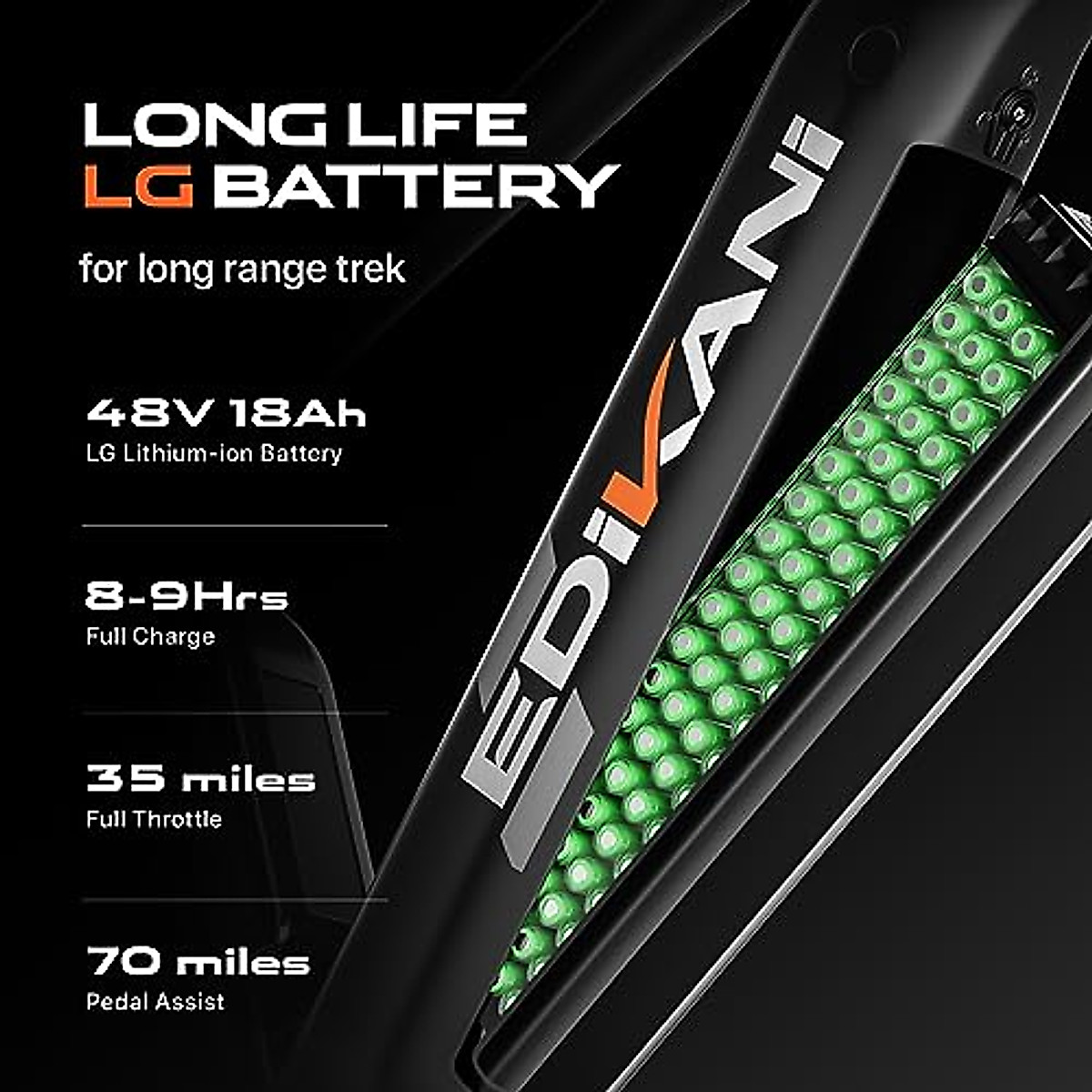 EDIKANI Electric Mountain Bike 26'' Dual Motor 1500W 48V 18A Ebike for Adult, 35mph 32 Mileage Pedal Assist 70 Miles Electric Moped, 35° Uphill Hydraulic Brake Fat Tire E Bicycles for Hilly Terrain