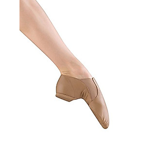 Bloch womens Elasta Bootie dance shoes, Tan, 8 US