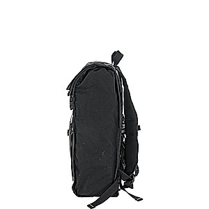 Green Guru Gear Commuter Upcycled Made in USA Backpack Black, 18-Liter