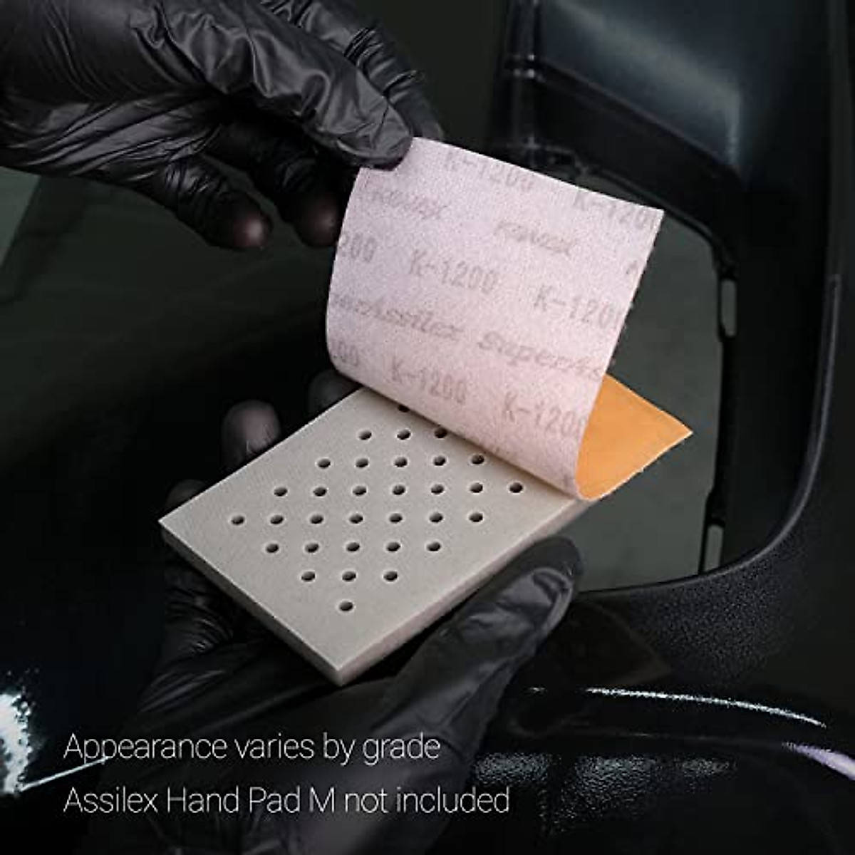 Super Assilex Flexible Sanding Sheets, Lemon K-800, Hook & Loop, 191-1509, 25 Sheets