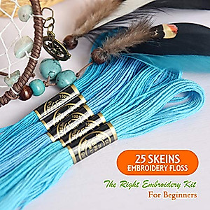 Rainbow Colors Embroidery Floss - Cross Stitch Threads - Friendship Bracelets Floss - Crafts Floss- Hand Embroidery Thread 25 Skeins Per Pack