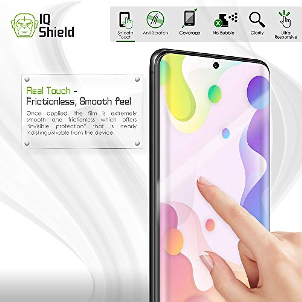 IQShield Screen Protector Compatible with Samsung Galaxy S20 (6.2 inch)(3-Pack)(Case Friendly) Anti-Bubble Clear Film