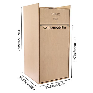Undercat Trash Can 30L/27.24Qt Commercial Trash Can Thank You Trash Receptacle with Foldable Canvas Trash Bag Garbage Restaurant Trash Can Cabinet (Wood Color)