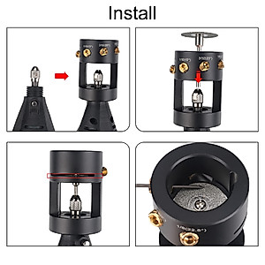 3mirrors ALUMINUM Tungsten Electrode Sharpener Grinder TIG Welding Rotary Tool w/Flat Grinding Block, Cut-Off Slot, Multi-Angle & Offsets, 4 Screw Holes, 5 Double-Sided Grind Wheels, 2 CNC Mandrels