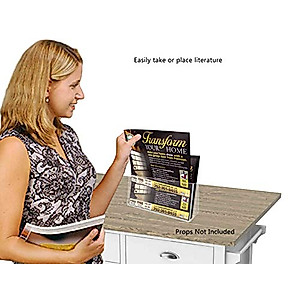 Marketing Holders 11" Wide Catalog Brochure Holder Pack of 4 Literature Table Display Counter top