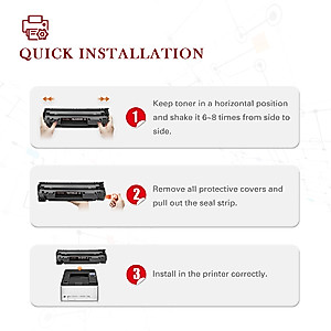 Toner Kingdom Compatible Toner Cartridge Replacement for Canon 128 CRG128 126 ImageCLASS D530 MF4770N MF4890DW D550 MF4880DW LBP6230DW MF4450 D560 Faxphone L100 L190 Laser Printer(Black,2-Pack)