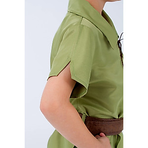 Little Adventures Child Peter Pan Costume (Large Age 5-7) - Machine Washable Child Pretend Play and Party Costume