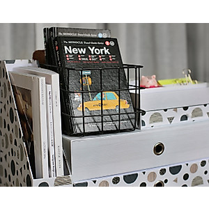 SLPR Wire Storage Basket (Set of 3, Black) | Decorative Metal Baskets