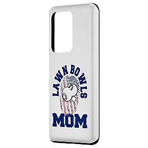 Galaxy S20 Ultra American Flag Fingerprint Patriotic Sports Lawn Bowls Mom Case