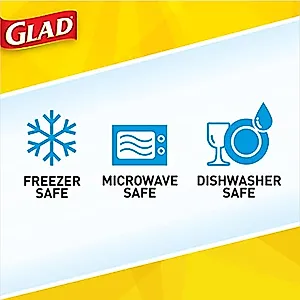 Glad Series Food Storage Containers, 4 Count | Strong and Durable Food Storage Food Containers for Everyday Use | Use to Store Meals, Snacks, and Desserts