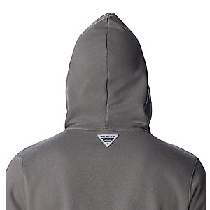 Columbia Men's PFG Sleeve II Graphic Hoodie, City Grey/Cool Grey Logo, X-Large