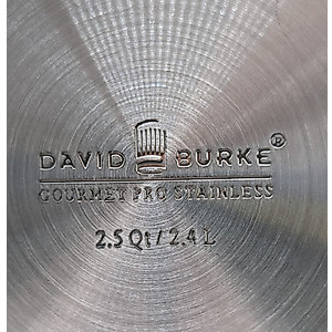 David Burke Gourmet Pro Stature EZ Strain Cookware (2.5 qt sauce pan)
