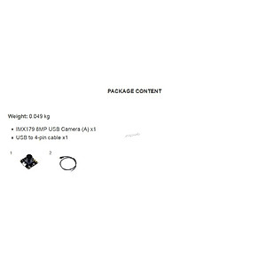 XYGStudy IMX179 8MP USB Camera Sensor 3288x2512 Driver-Free Embedded Mic Ultra High Definition USB Interface Supports Raspberry Pi and Jetson Nano