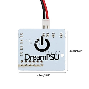 KKirafairy 12V DC Power Supply Board Console Repair Part for SEGA Dreamcast DC DreamPSU, As Picture Show, 4.7*4.3cm