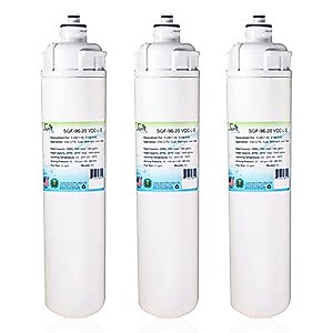 Swift Green Filters SGF-96-20 VOC-L-S Compatible for EV9611-00,EV9610-00,EV9612-11,EV9612-16 Commercial Water Filter (3 Pack),Made in USA