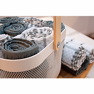 Pikanty - Kitchen Towels - 12 Pack - 100% Soft Cotton - 15x25 Inches - Great for Washing Dishes Dish Rags, Everyday Cooking and Baking