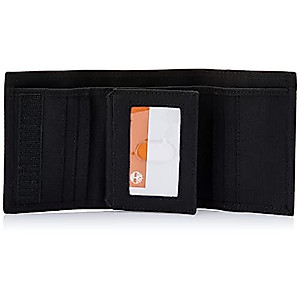 Timberland mens Trifold Nylon Wallet, Black, One Size