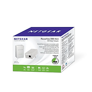 NETGEAR Powerline 200Mbps Mini Adapter - Starter Kit (XAVB1301)