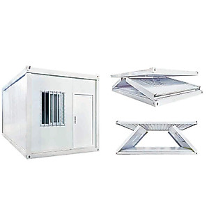 Minimalist House, Modular Tiny Home, Foldable Prefab House, Quick Assembly Cabin, 20ft 30ft 40ft for Mobile Showrooms, On-Site Offices, Staff Accommodation