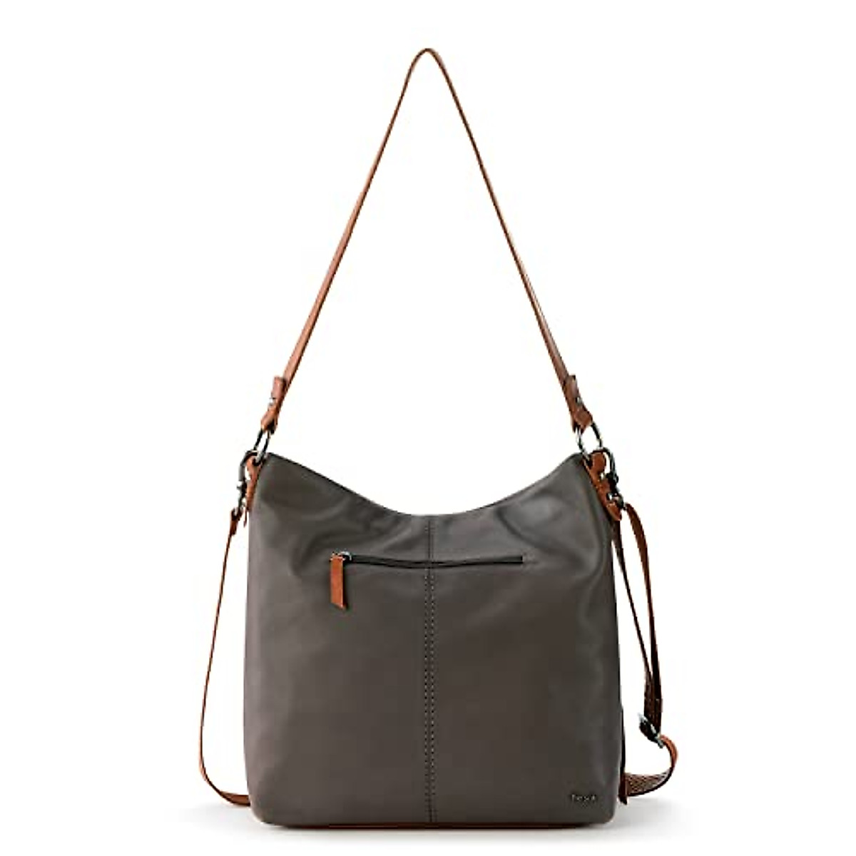 The Sak Womens Ashland Bucket Bag In Leather, Slate, One Size US
