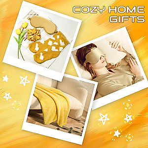 Birthday Gift Baskets for Women, 11 Pieces Unique Get Well Soon Gifts, Self Care Package, Inspirational Gift Set, Spa Gifts Box, Sending Sunshine Theme Presents for Her Mother Wife Sister Best Friend