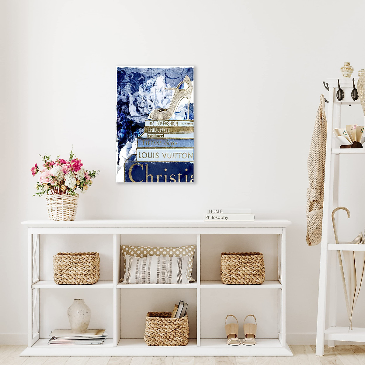 Wynwood Studio Fashion and Glam Wall Art Canvas Prints 'What's On My Mind Navy Custom' Home Décor, 16 in x 24