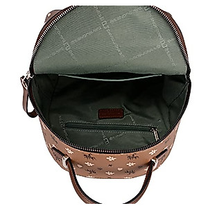 David Jones Paris Women Fashion Work Travel Front Pocket Backpack (Cognac)