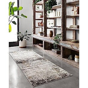 LOLOI Alchemy Area Rug, 9'-9 inch x 13'-6 inch, Grey/Gold